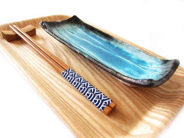 Crackle glazed Sushi plates for sale – Japanese cookware online store